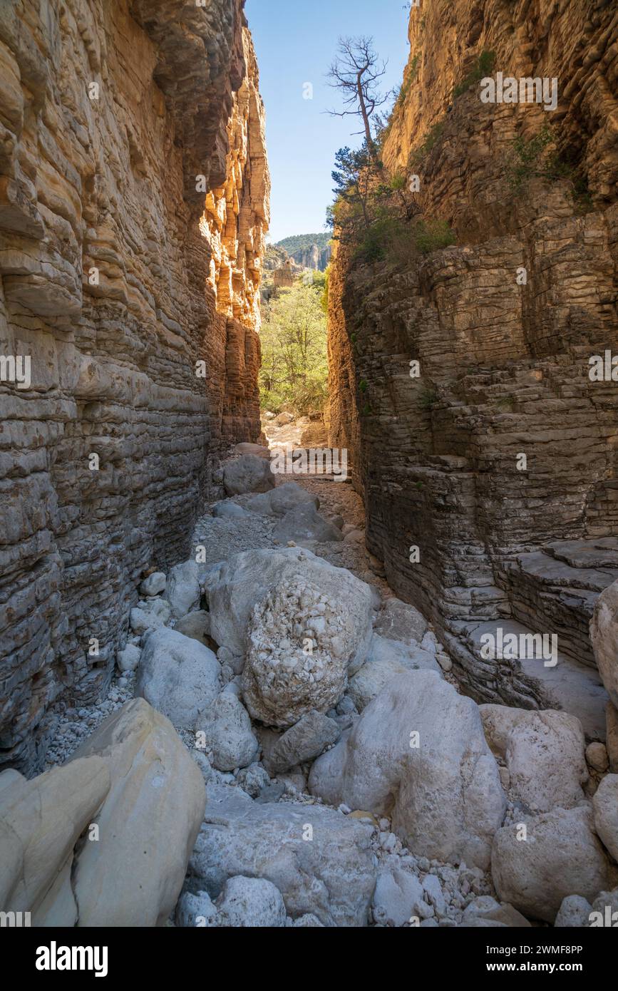 The Devil's Hall Trail at Guadalupe Mountains National Park in Western ...