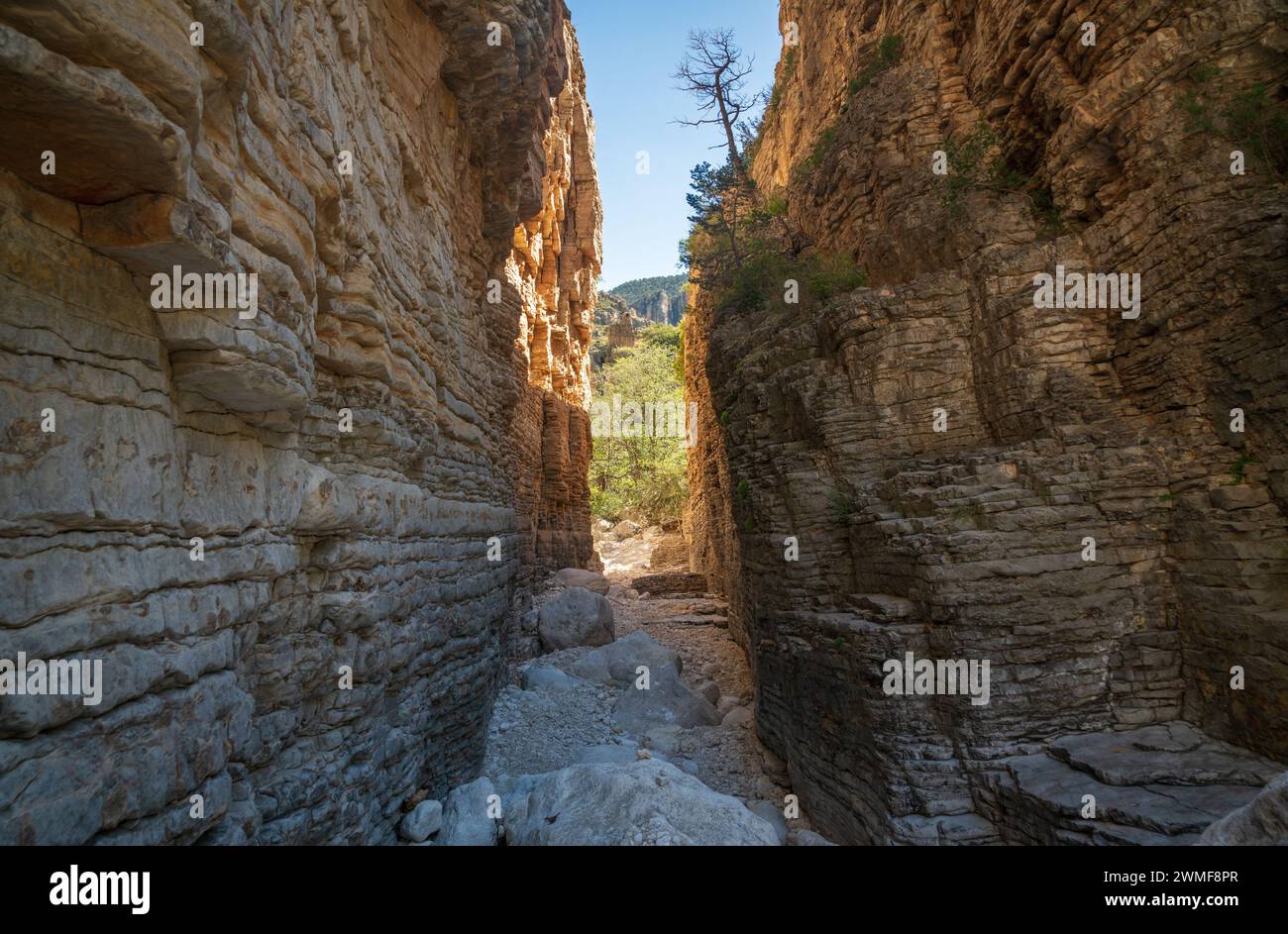 The Devil's Hall Trail at Guadalupe Mountains National Park in Western ...