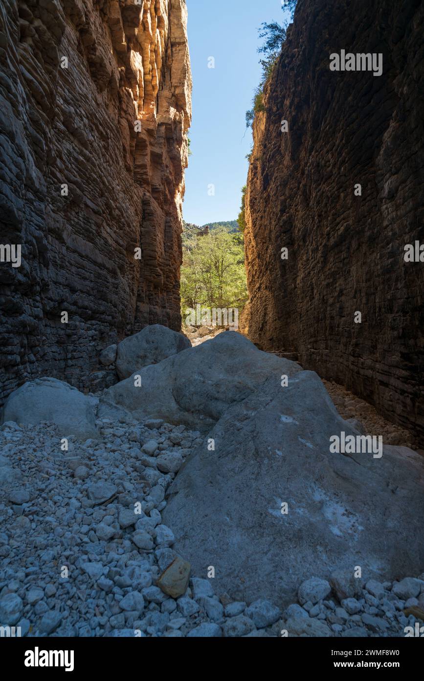 The Devil's Hall Trail at Guadalupe Mountains National Park in Western ...
