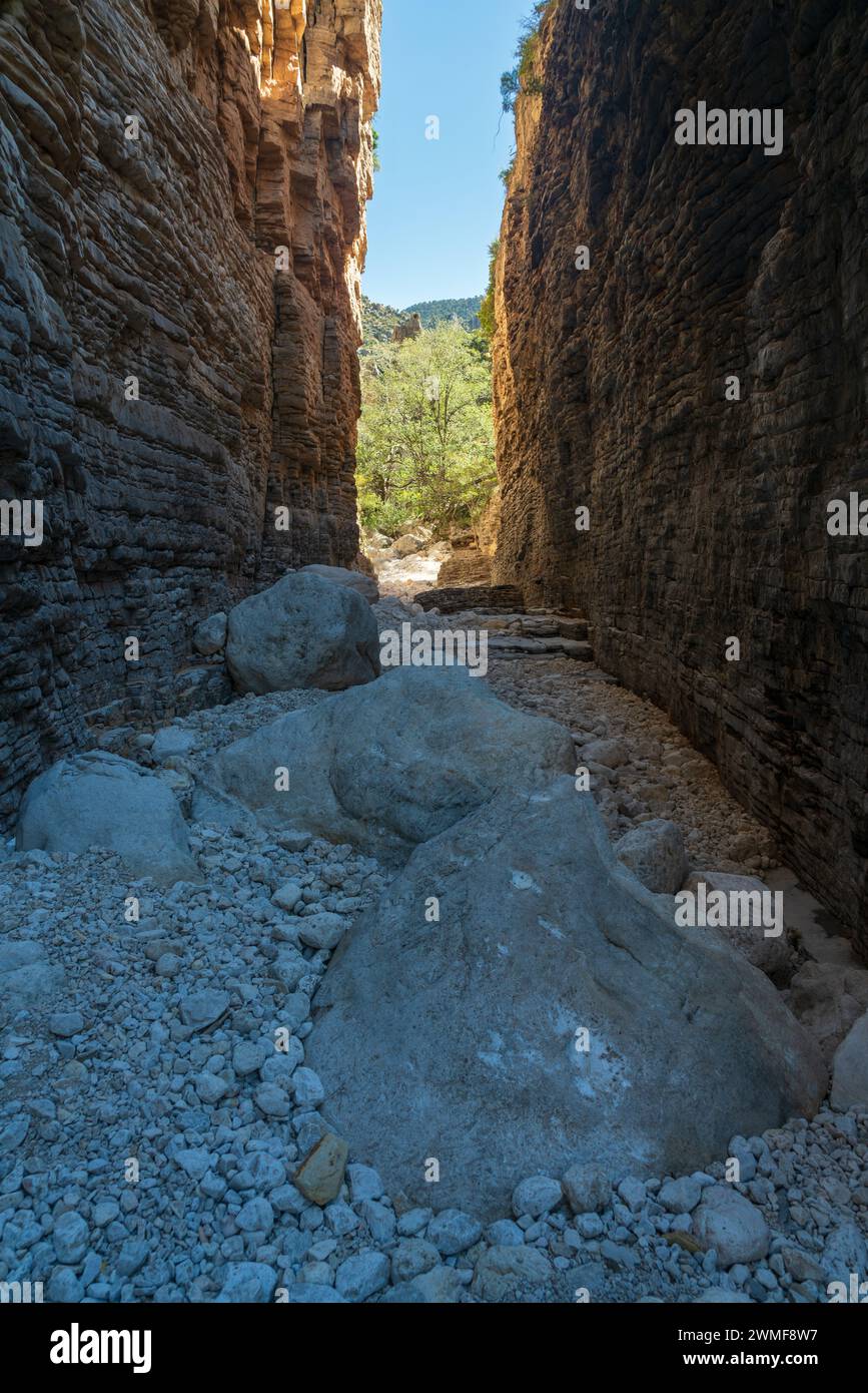 The Devil's Hall Trail at Guadalupe Mountains National Park in Western ...