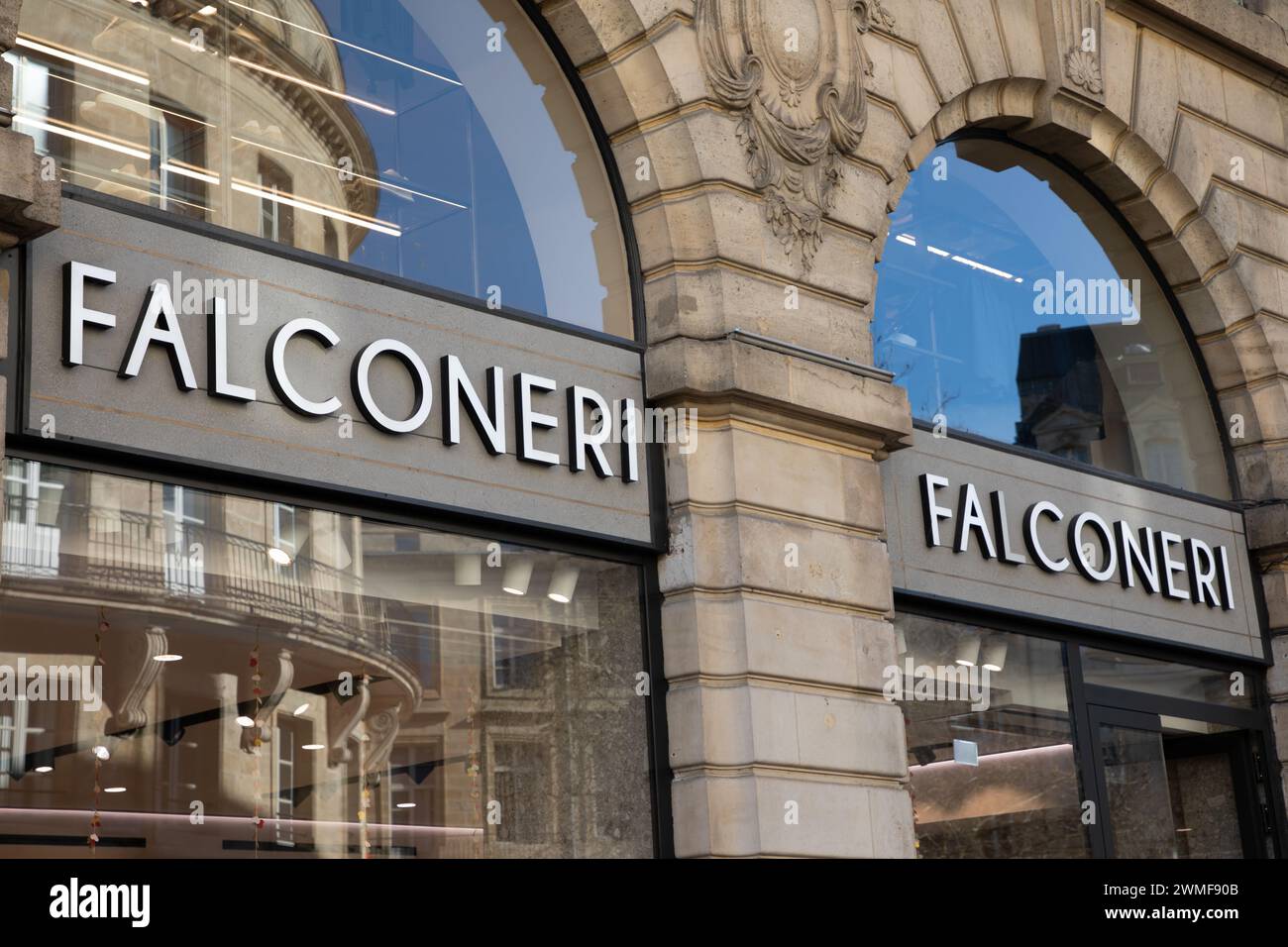 Bordeaux , France - 02 19 2024 : falconeri sign text store and logo ...
