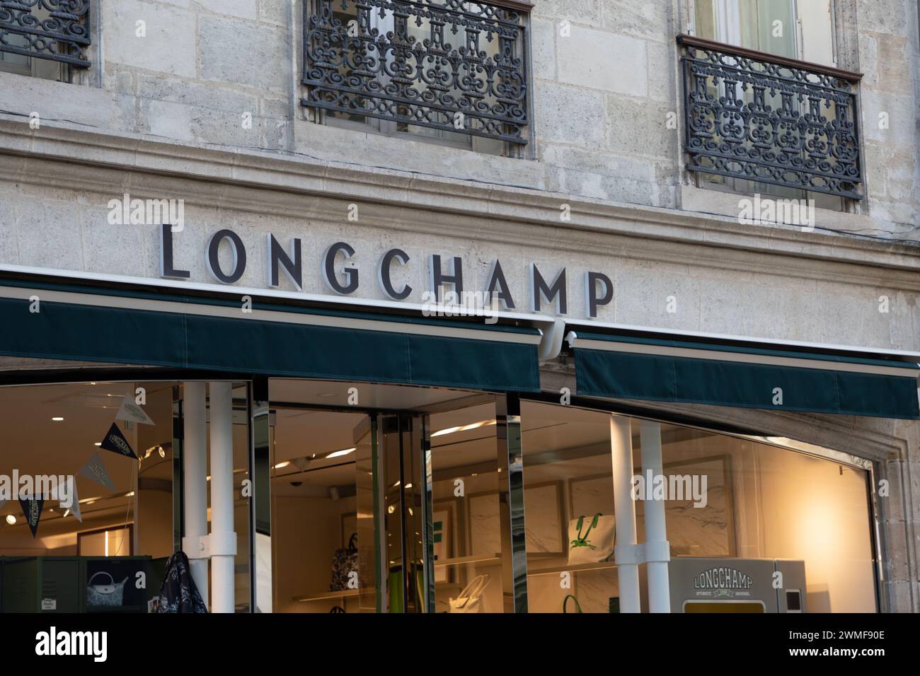 Bordeaux , France - 02 15 2024 : longchamp logo brand and sign text ...