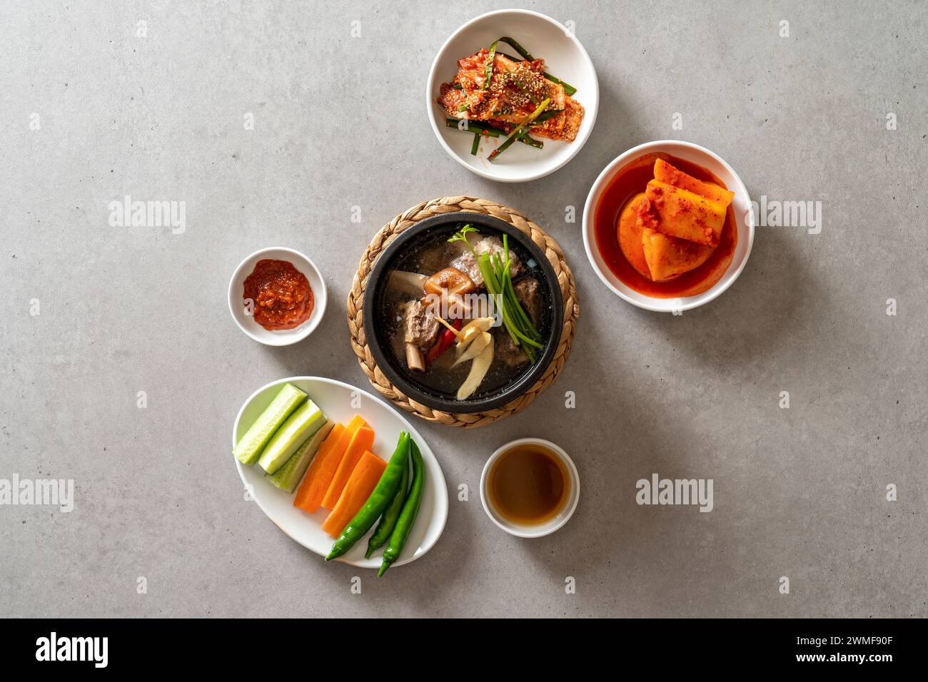 Korean food dish Beef Rib Stew Stock Photo - Alamy