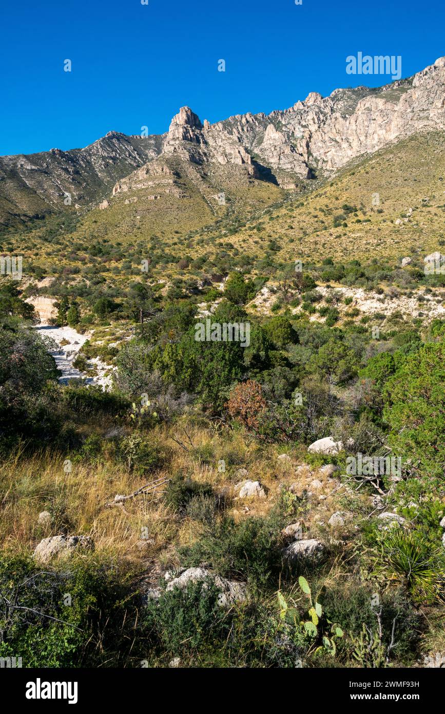 The Devil's Hall Trail at Guadalupe Mountains National Park in Western ...