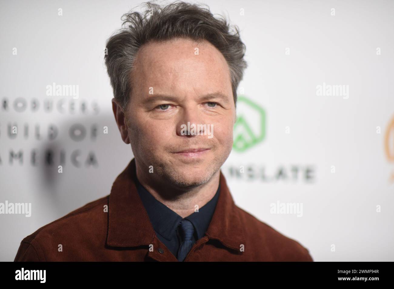 Noah Hawley arrives at the 35th Annual Producers Guild Awards on Sunday ...
