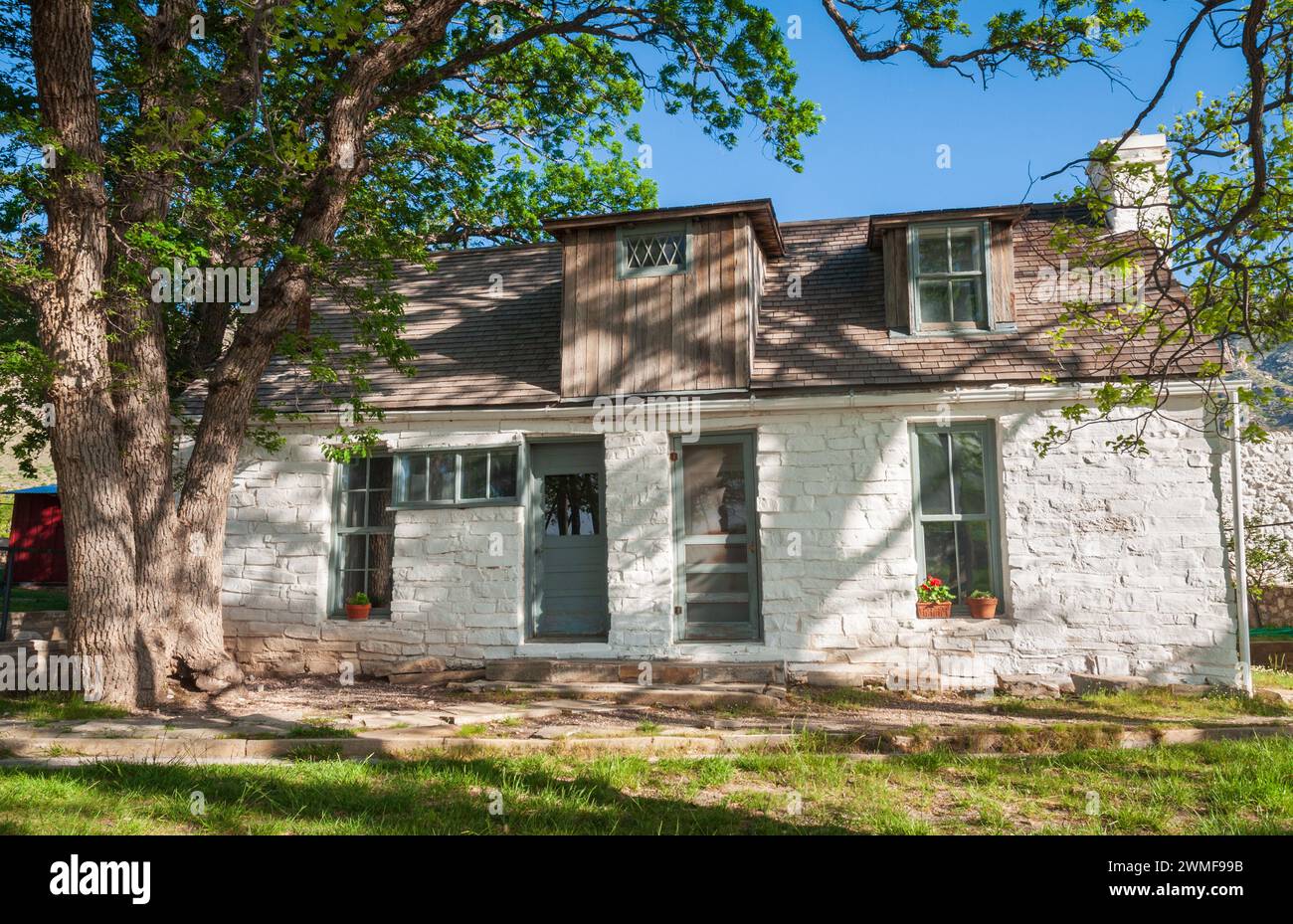 Frijole Ranch Museum at Guadalupe Mountains National Park in Western ...