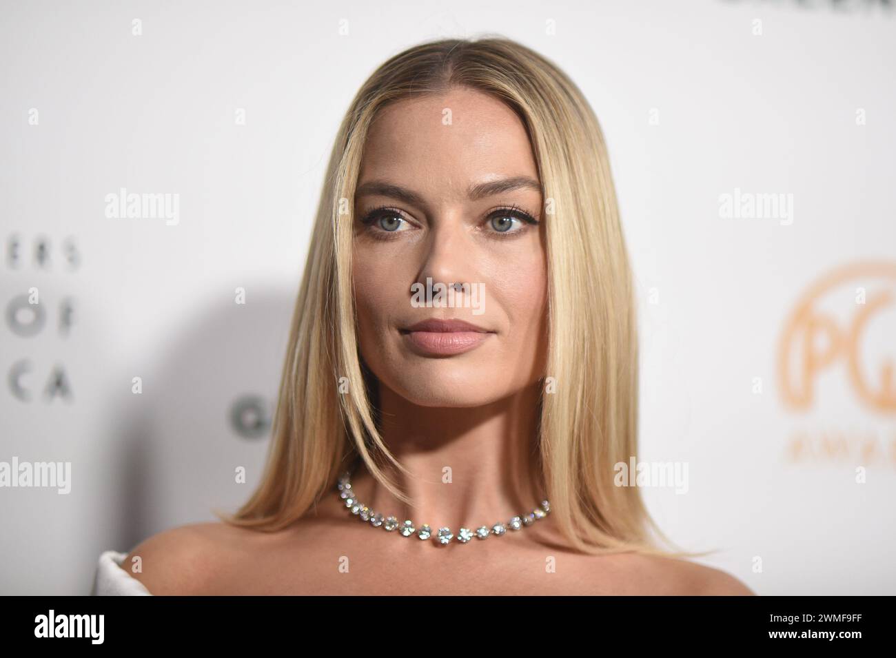 Margot Robbie arrives at the 35th Annual Producers Guild Awards on ...