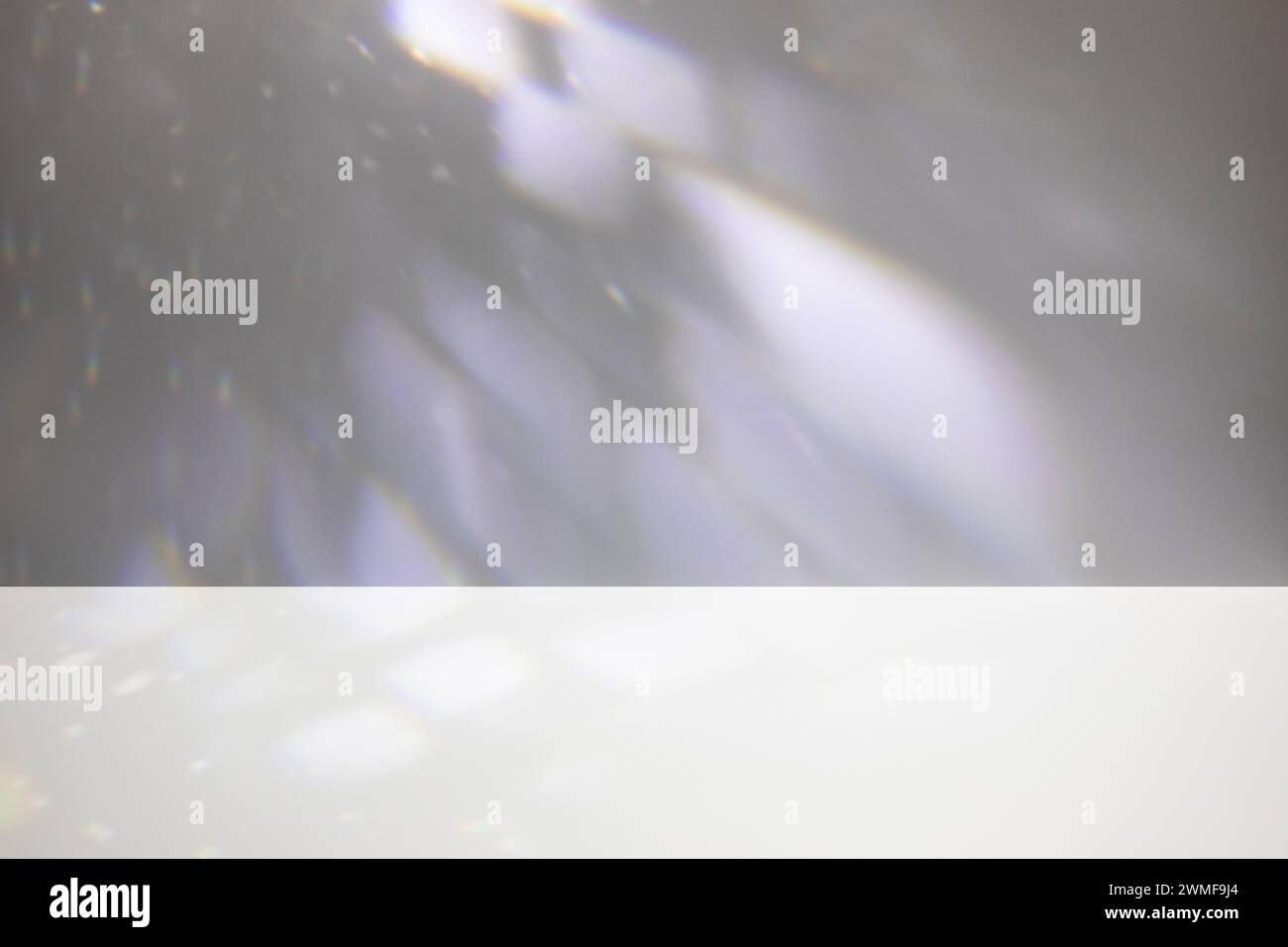 Empty Studio 3d background scene with disco crystal caustic light ...