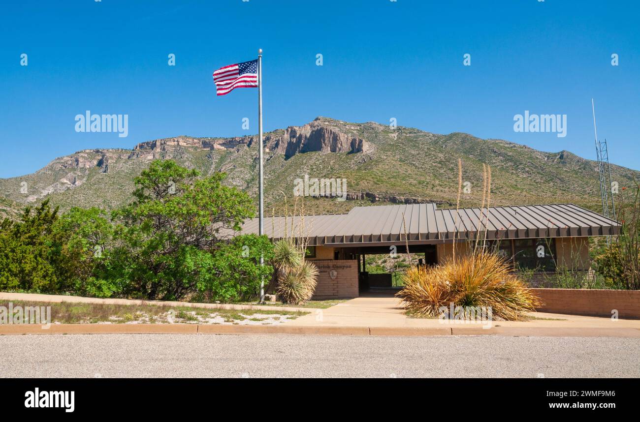 Visitor Center at Guadalupe Mountains National Park in Western Texas ...