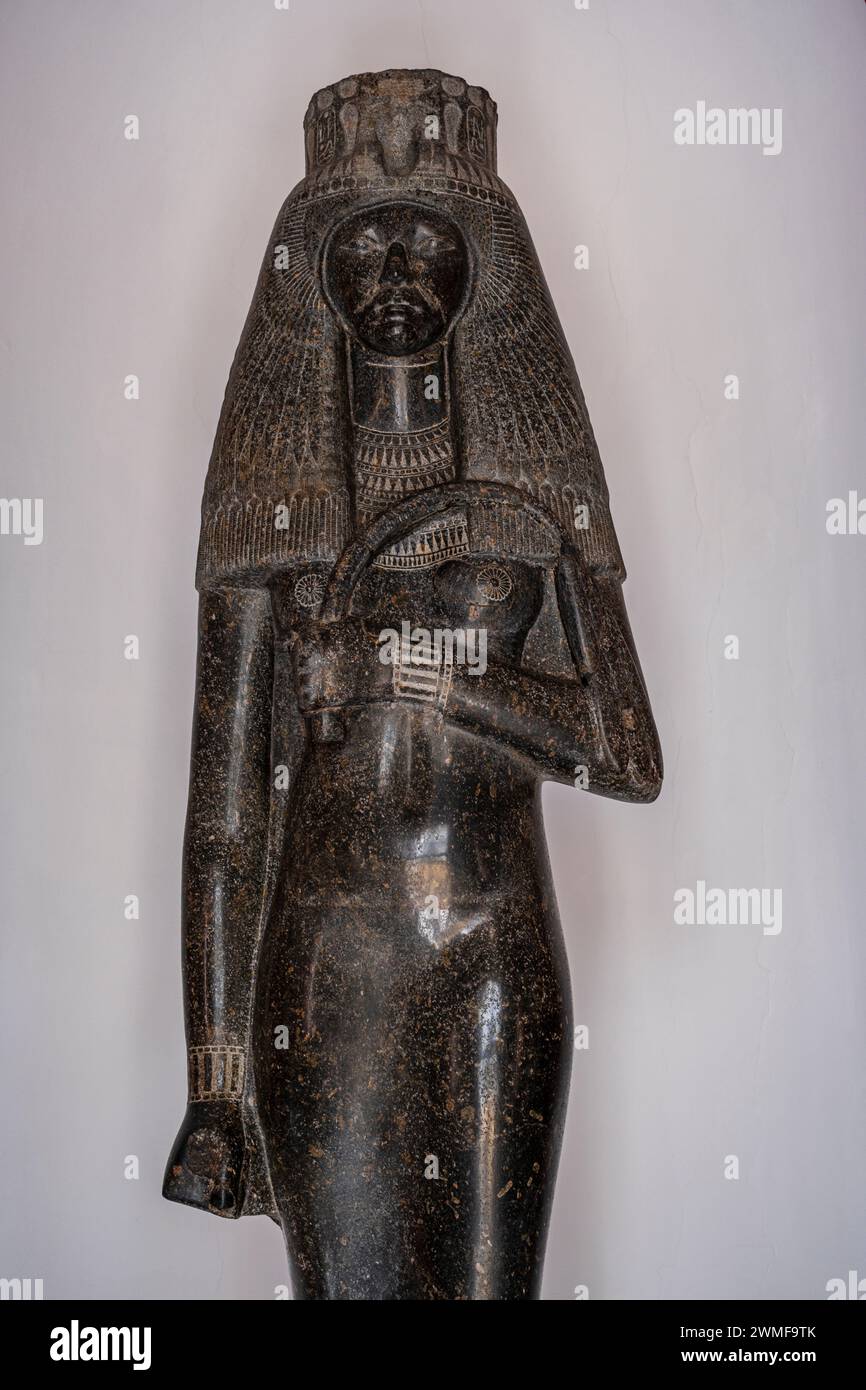 statue of the queen Tuya, granite, found in Rome, - Horti Sallustiani ...