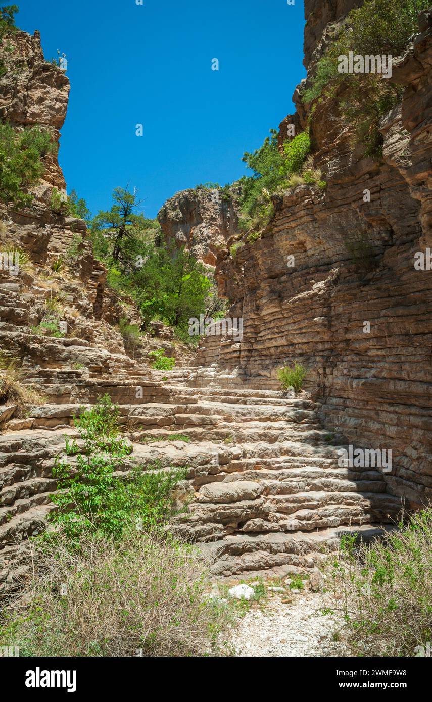 The Devil's Hall Trail at Guadalupe Mountains National Park in Western ...