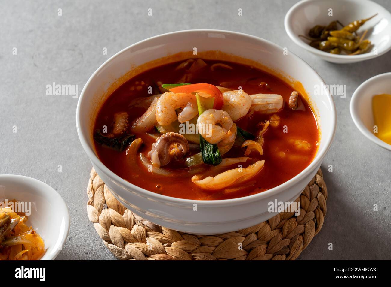Sweet and sour pork Korean food dish Rice with Stir-fried Glass Noodles ...