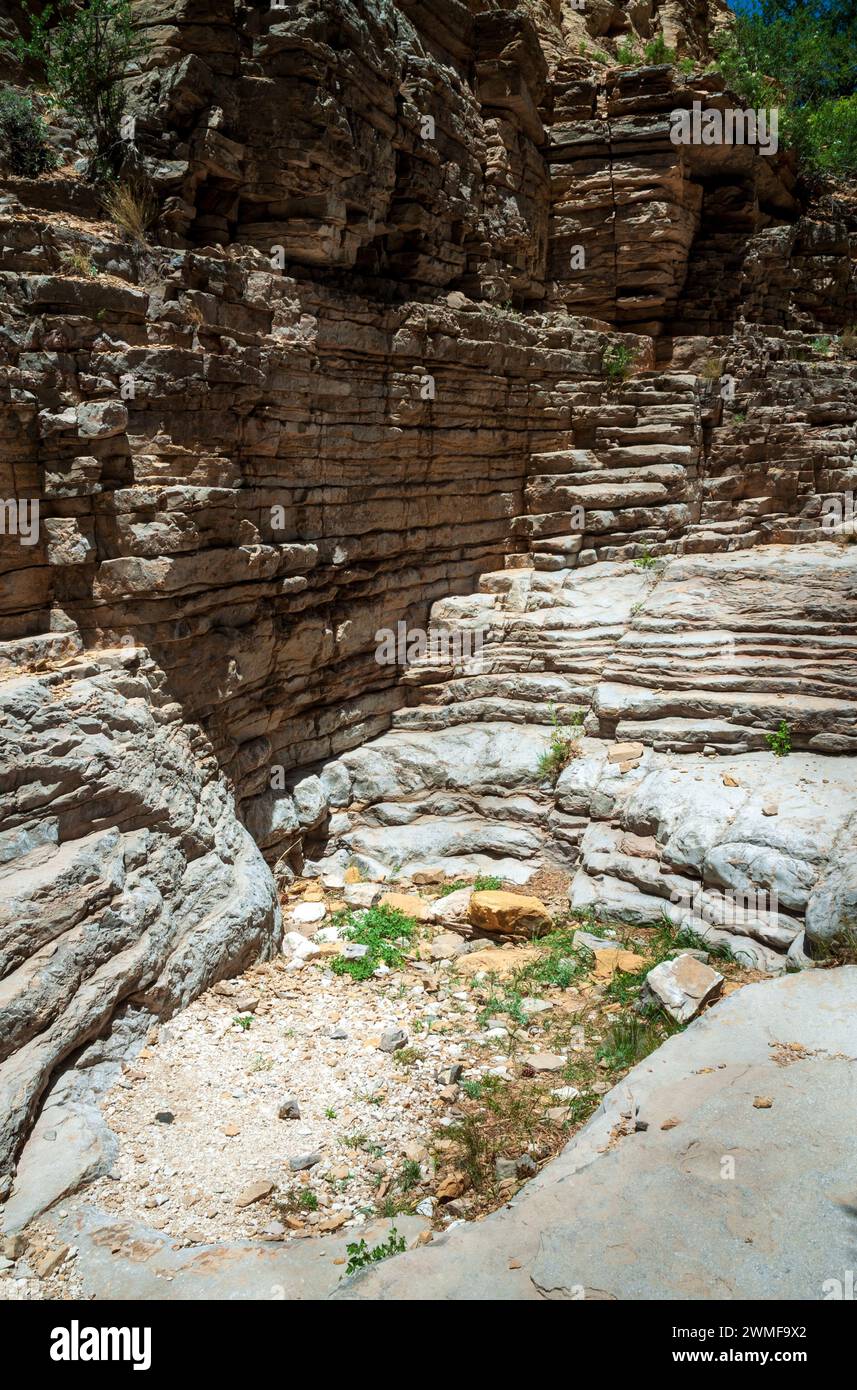 The Devil's Hall Trail at Guadalupe Mountains National Park in Western ...