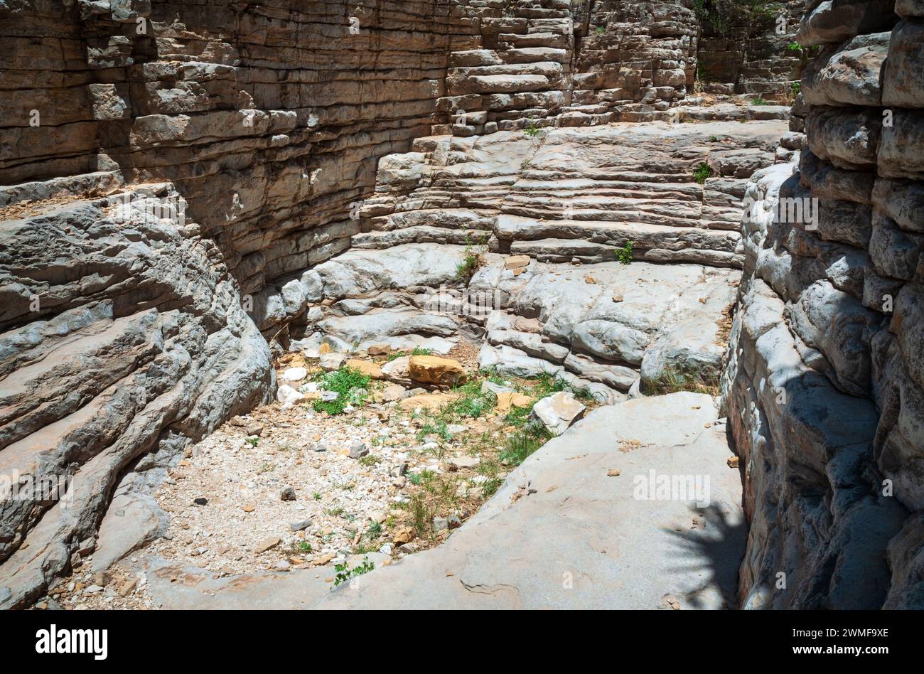 The Devil's Hall Trail at Guadalupe Mountains National Park in Western ...