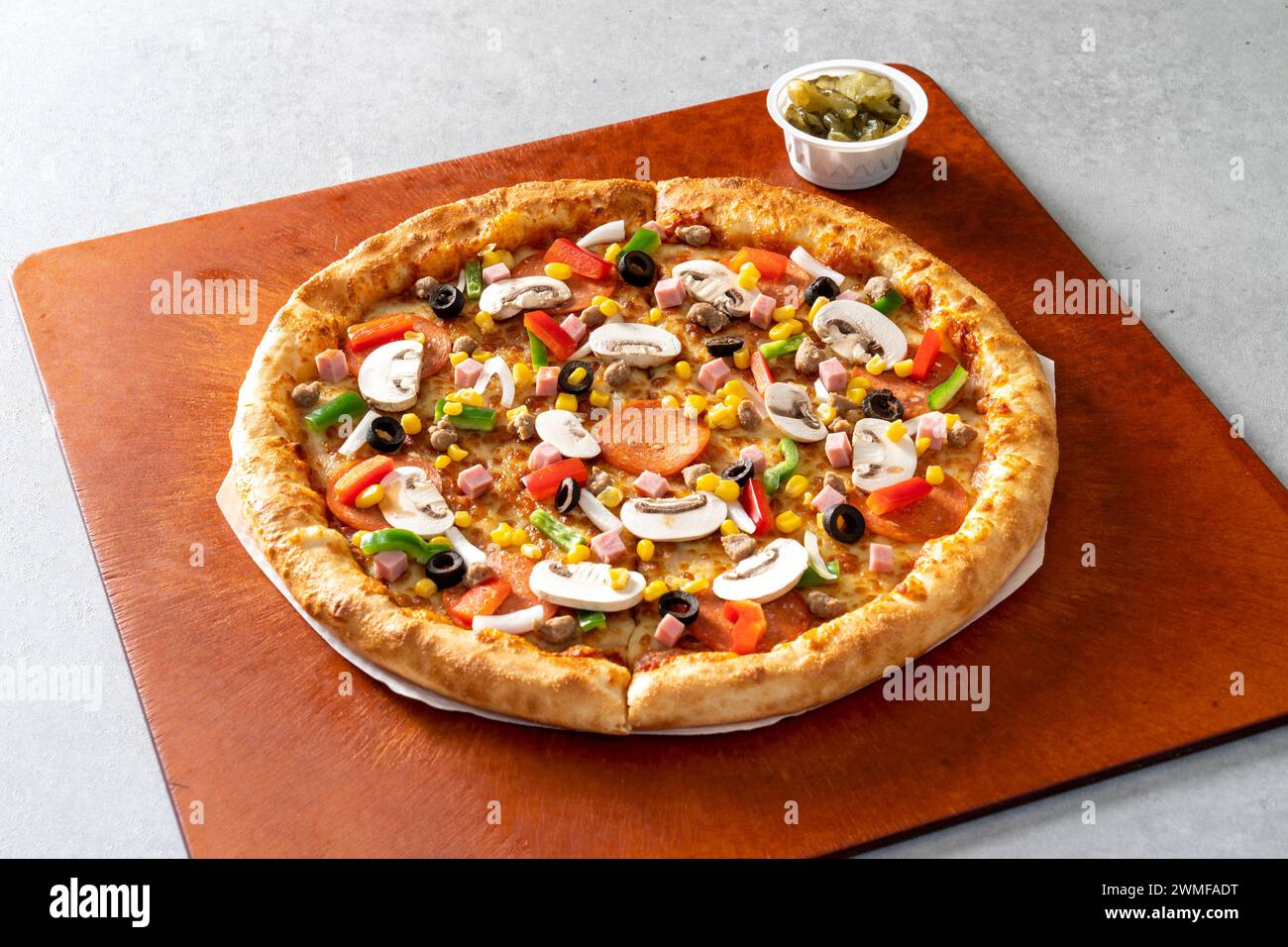 Korean food dish Cheese God Pizza Pepperoni Pizza Cheese Crust Pizza ...