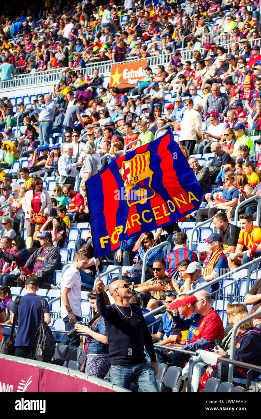 Fc barcelona flag hi-res stock photography and images - Alamy