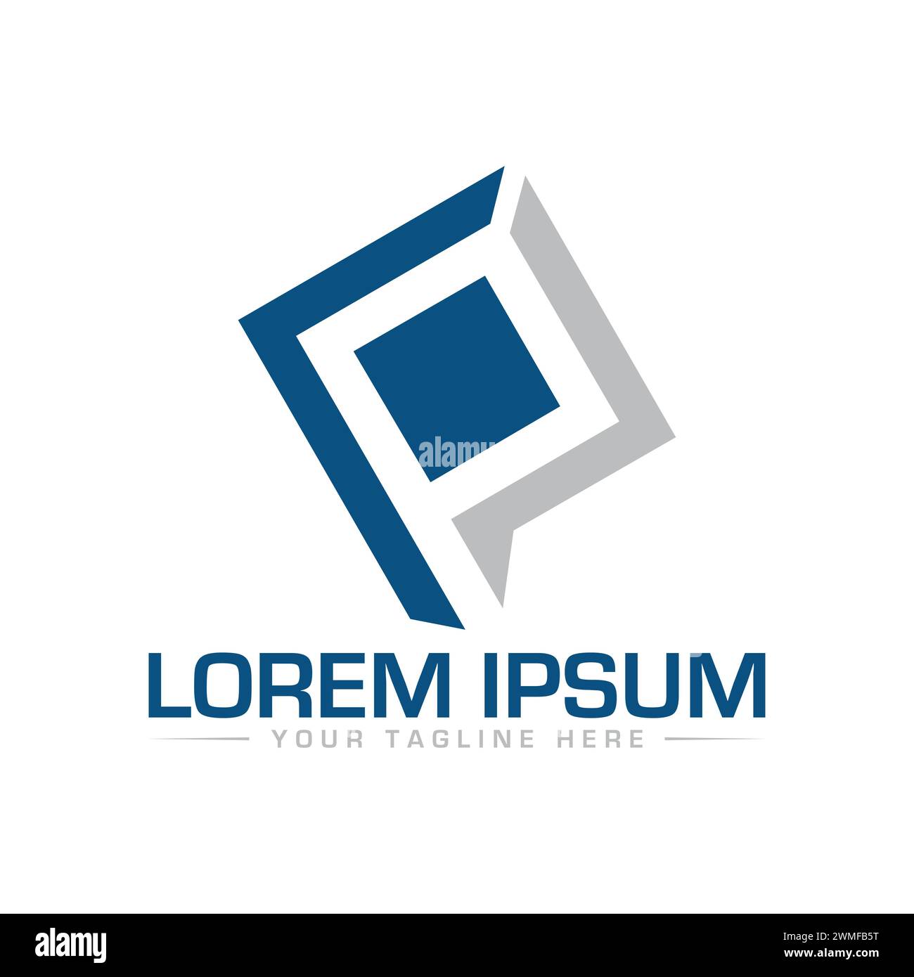 P Letter Logo Design. Unique P Logo Design Stock Vector Image & Art - Alamy