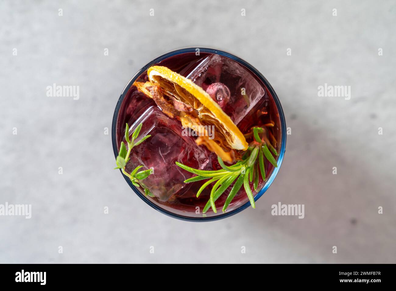 triple iced tea Korean food dish all blue Stock Photo - Alamy