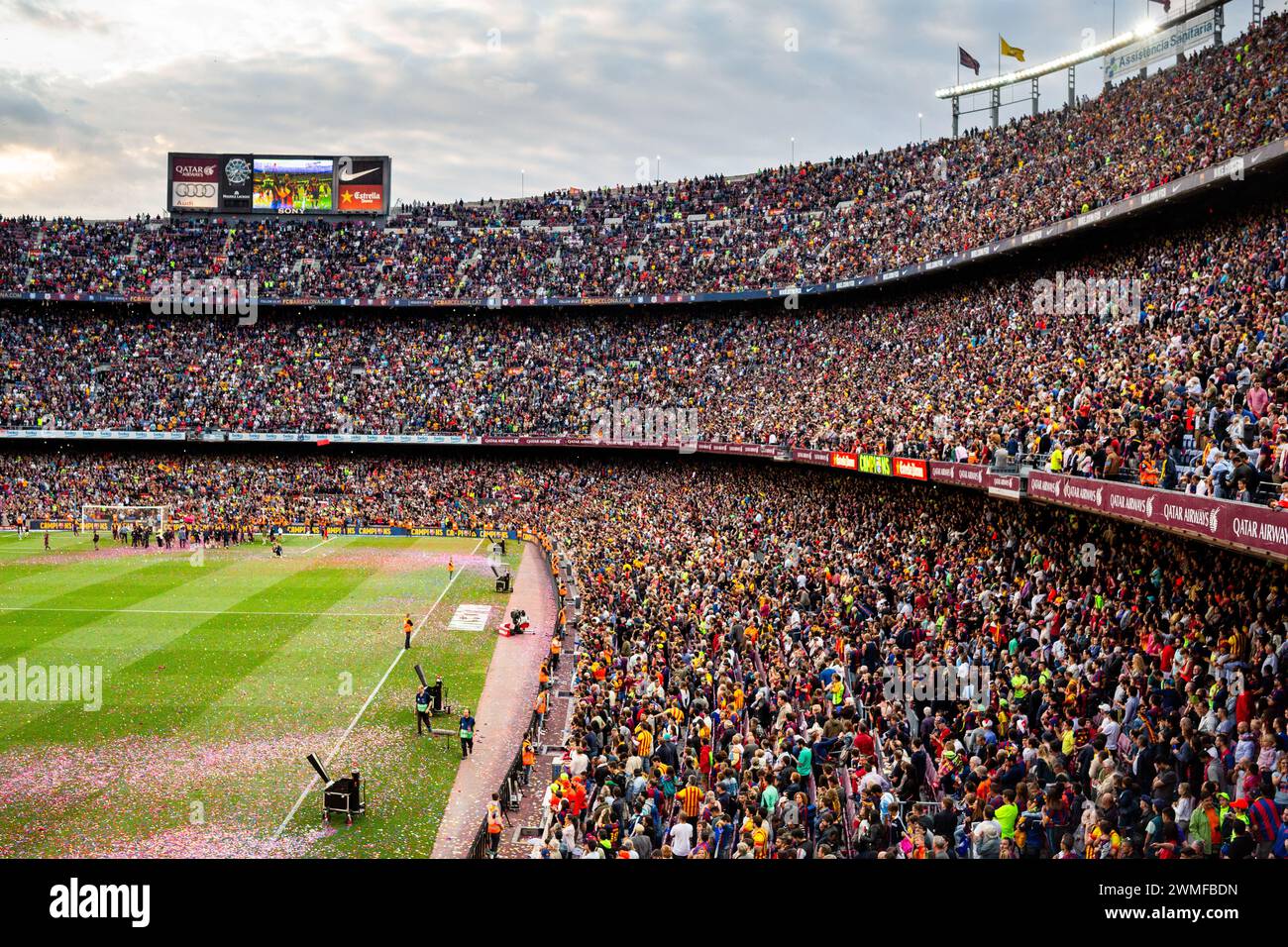 Nou camp football stadium view full hi-res stock photography and images ...