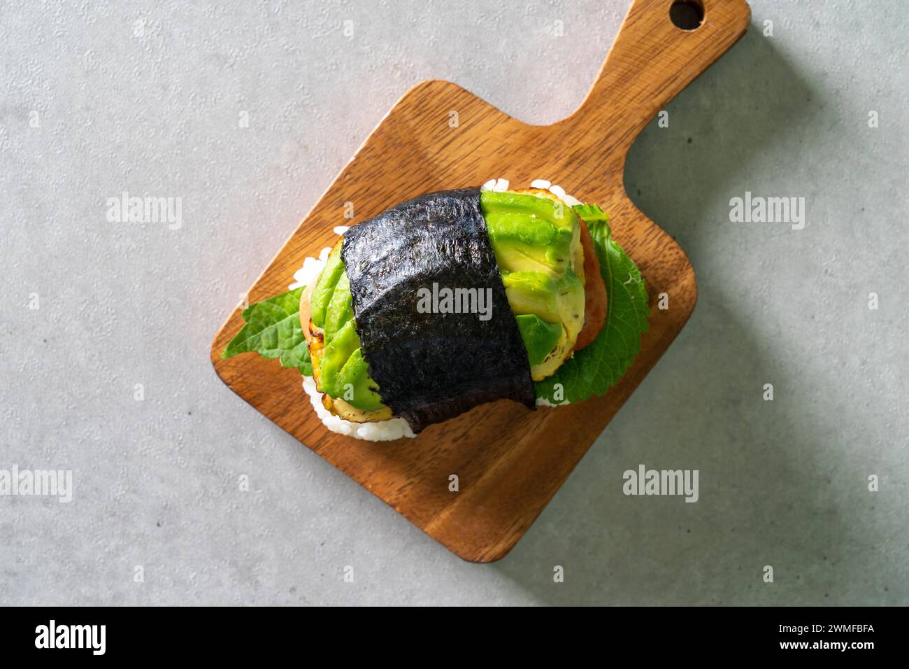 Mentaiko egg spam musubi hi-res stock photography and images - Alamy