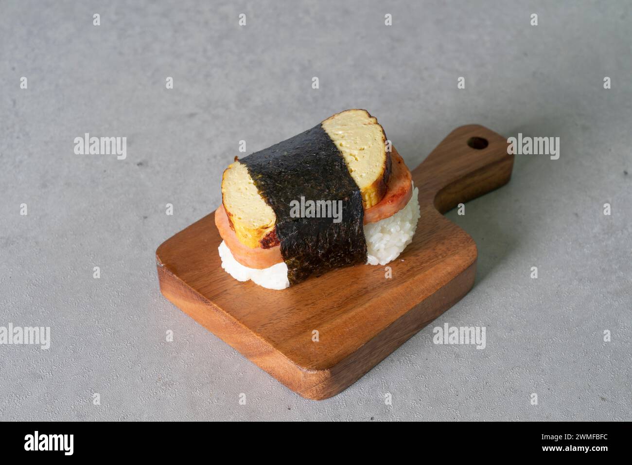 Egg Spam Musubi Korean food dish meal Spam Musubi with Eggs Stock Photo ...