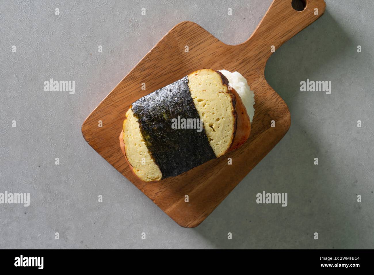Egg Spam Musubi Korean food dish meal Spam Musubi with Eggs Stock Photo ...