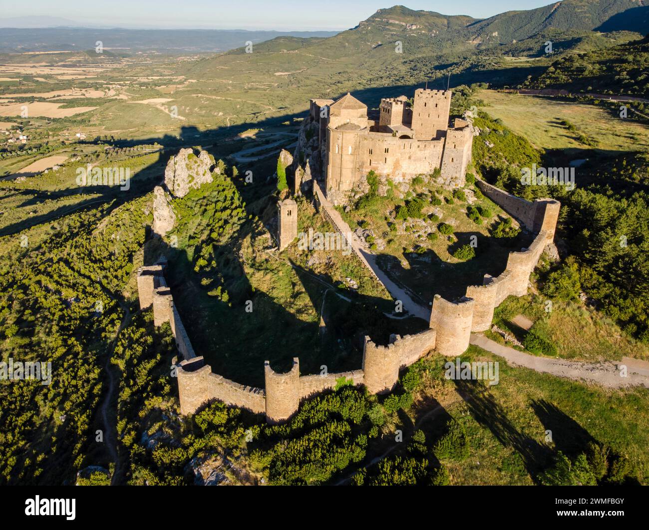 Aerial view loarre castle in hi-res stock photography and images - Alamy