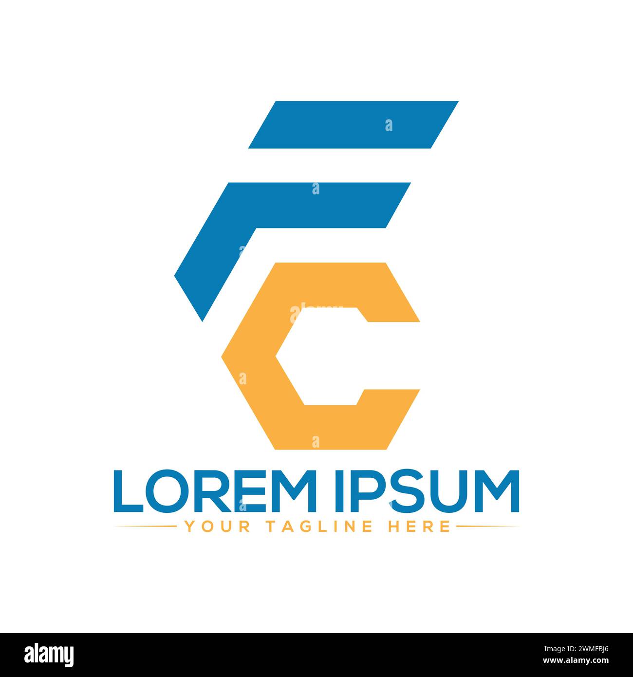 FC Letter Logo Design. Creative and Modern FC Letter Logo Design Stock ...