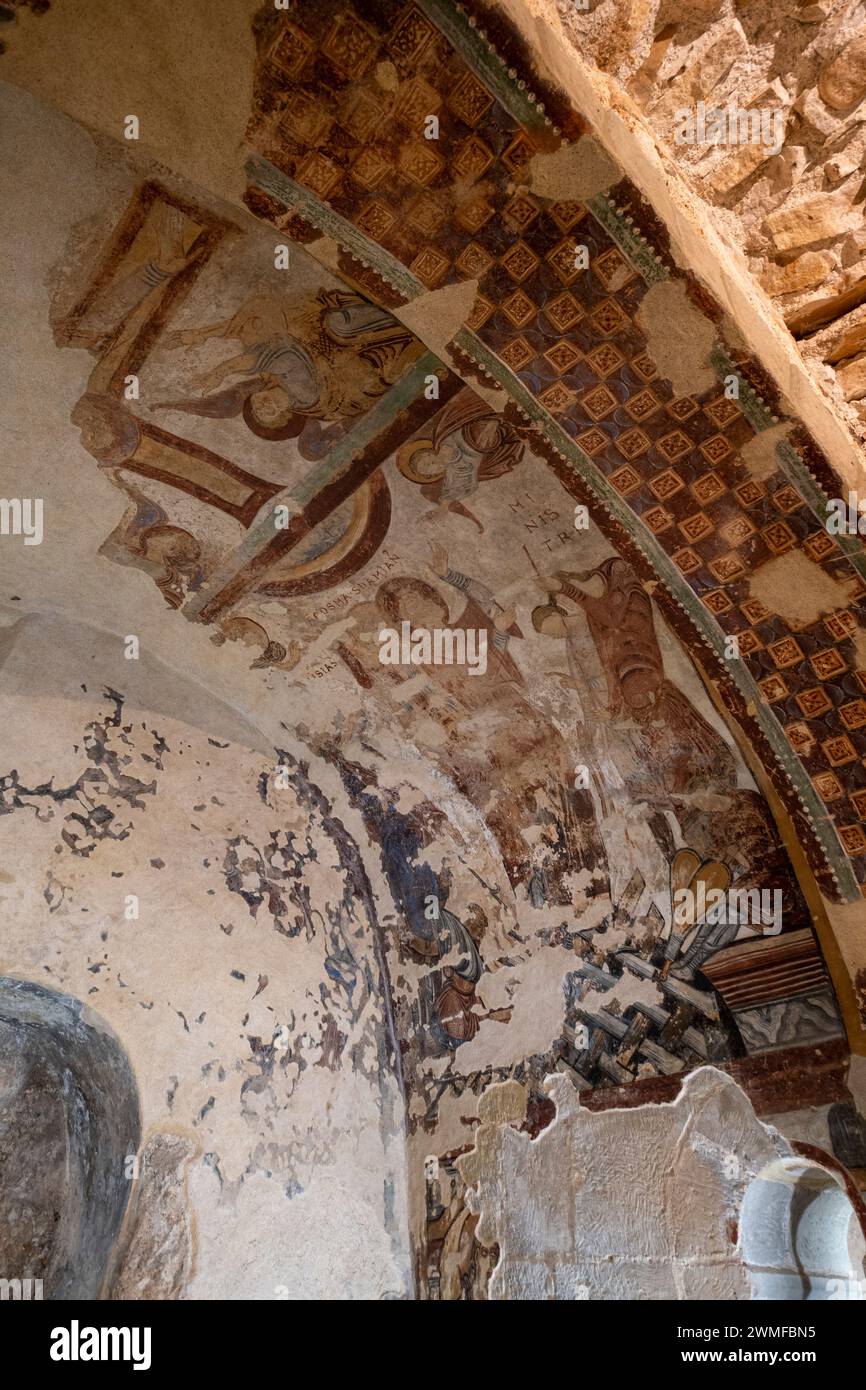 pre-romanesque church, the paintings of San Cosme and San Damián, from ...