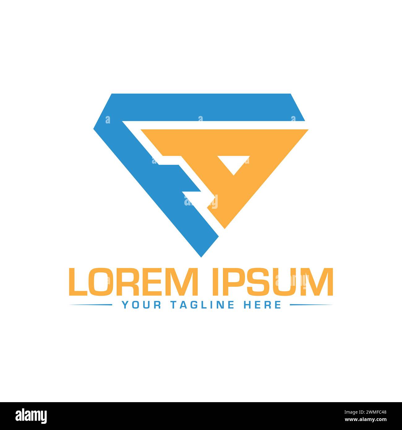 FA Letter Logo Design. Creative and Modern FA Logo Design Stock Vector ...