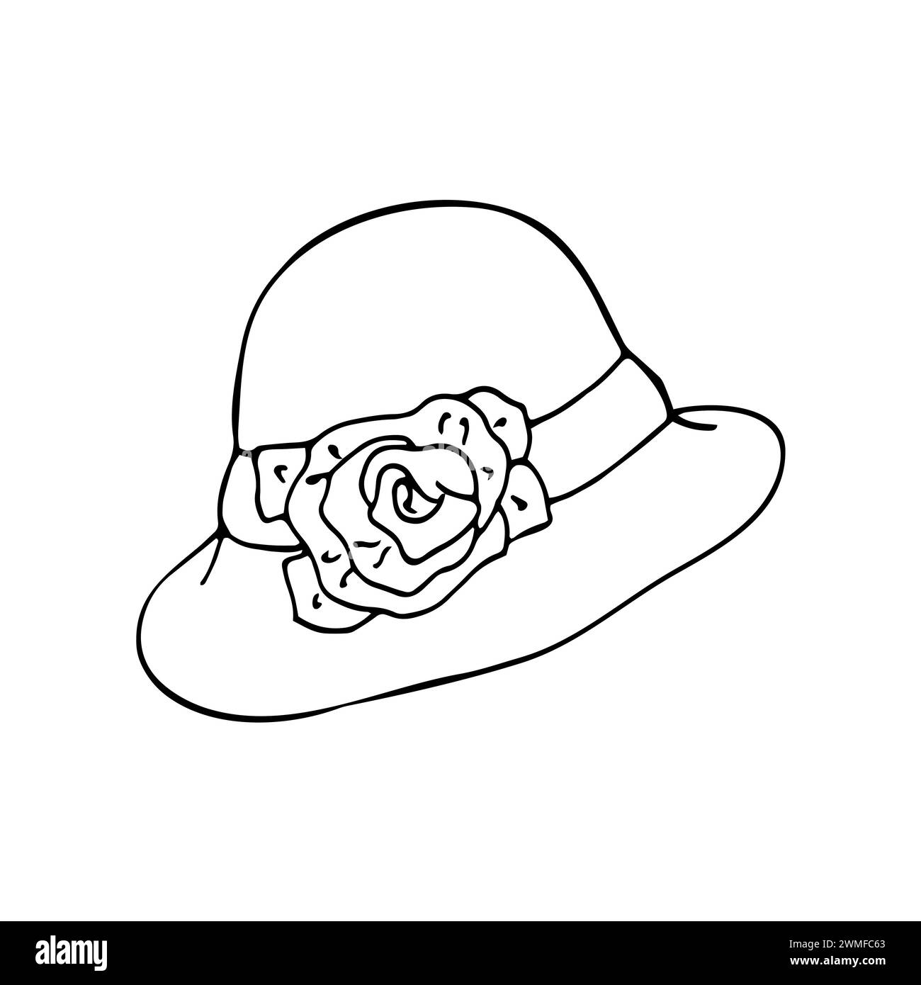 Straw Hat Coloring Page
