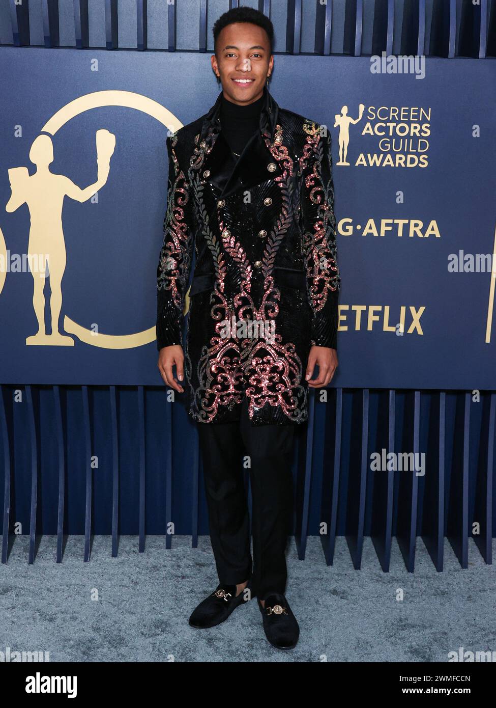 LOS ANGELES, CALIFORNIA, USA - FEBRUARY 24: Asante Madrigal arrives at ...