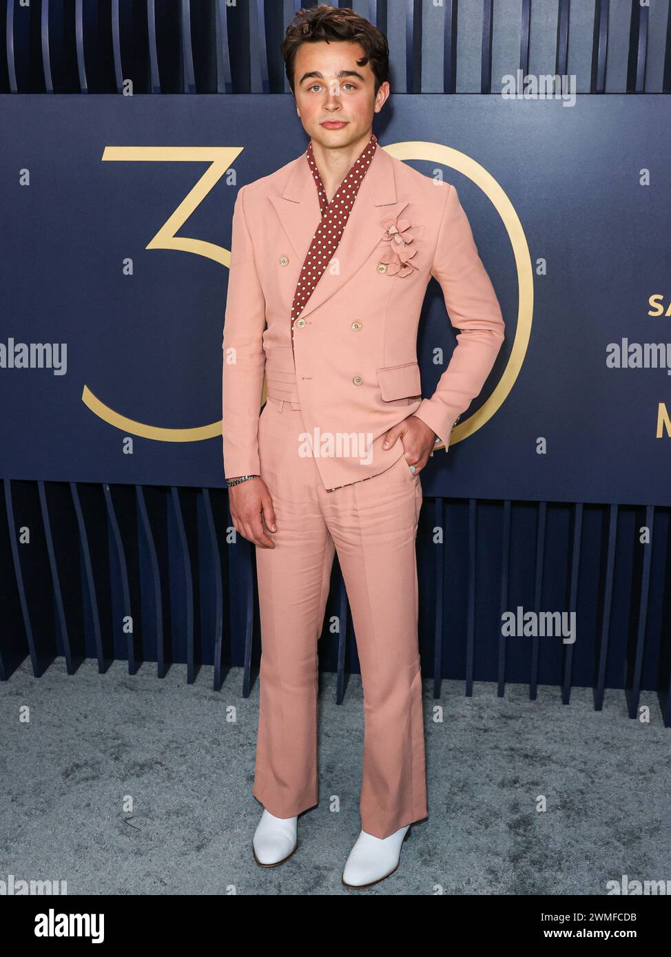 LOS ANGELES, CALIFORNIA, USA - FEBRUARY 24: Ben Ahlers arrives at the ...
