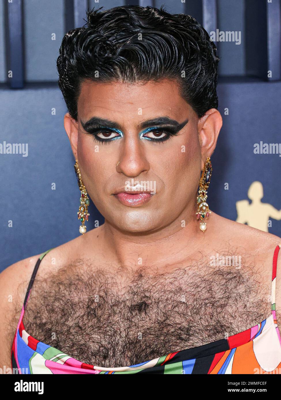 LOS ANGELES, CALIFORNIA, USA - FEBRUARY 24: Alok Vaid-Menon arrives at ...