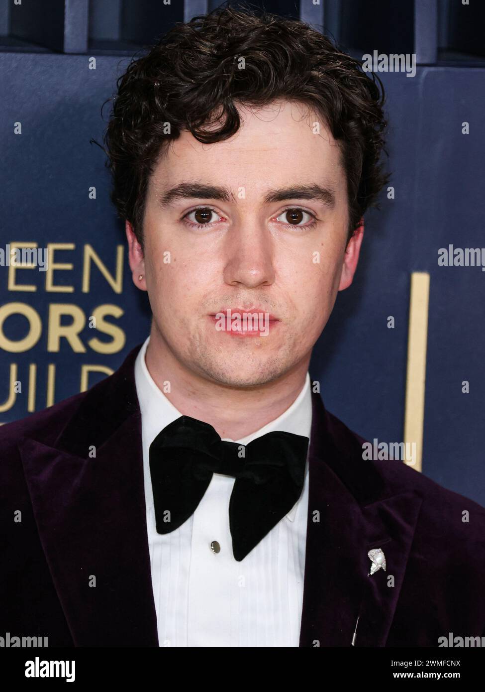 LOS ANGELES, CALIFORNIA, USA - FEBRUARY 24: Charlie Hiscock arrives at ...