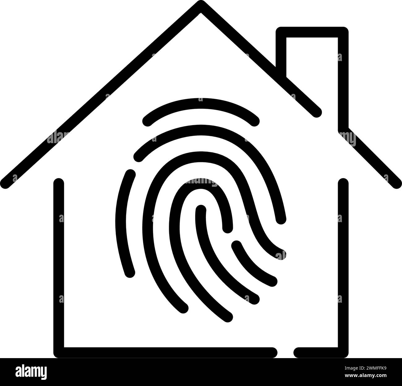 Smart home biometric access Black and White Stock Photos & Images - Alamy