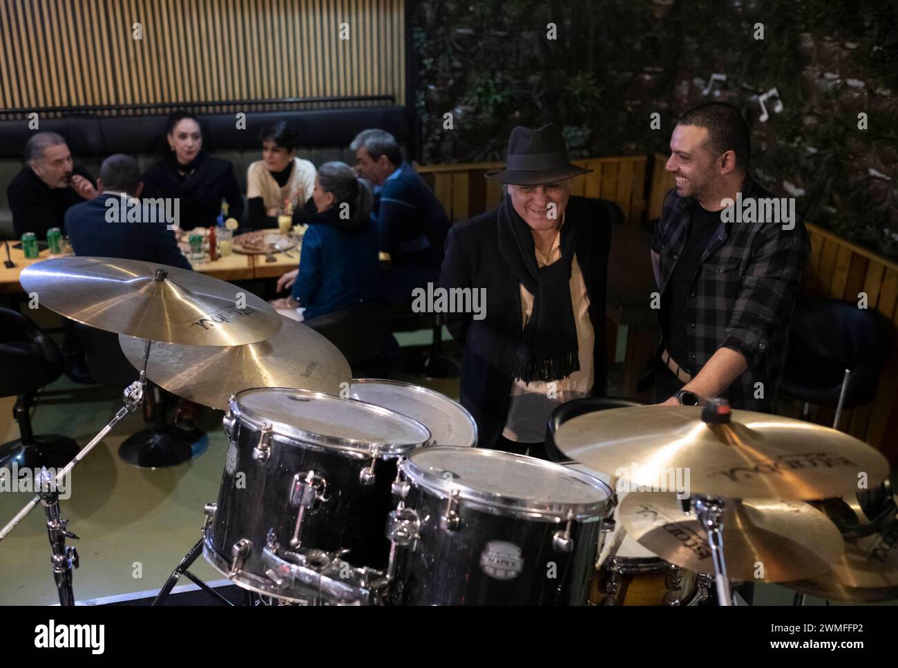 Tehran, Iran. 25th Feb, 2024. Iranian musicians and members of the ...