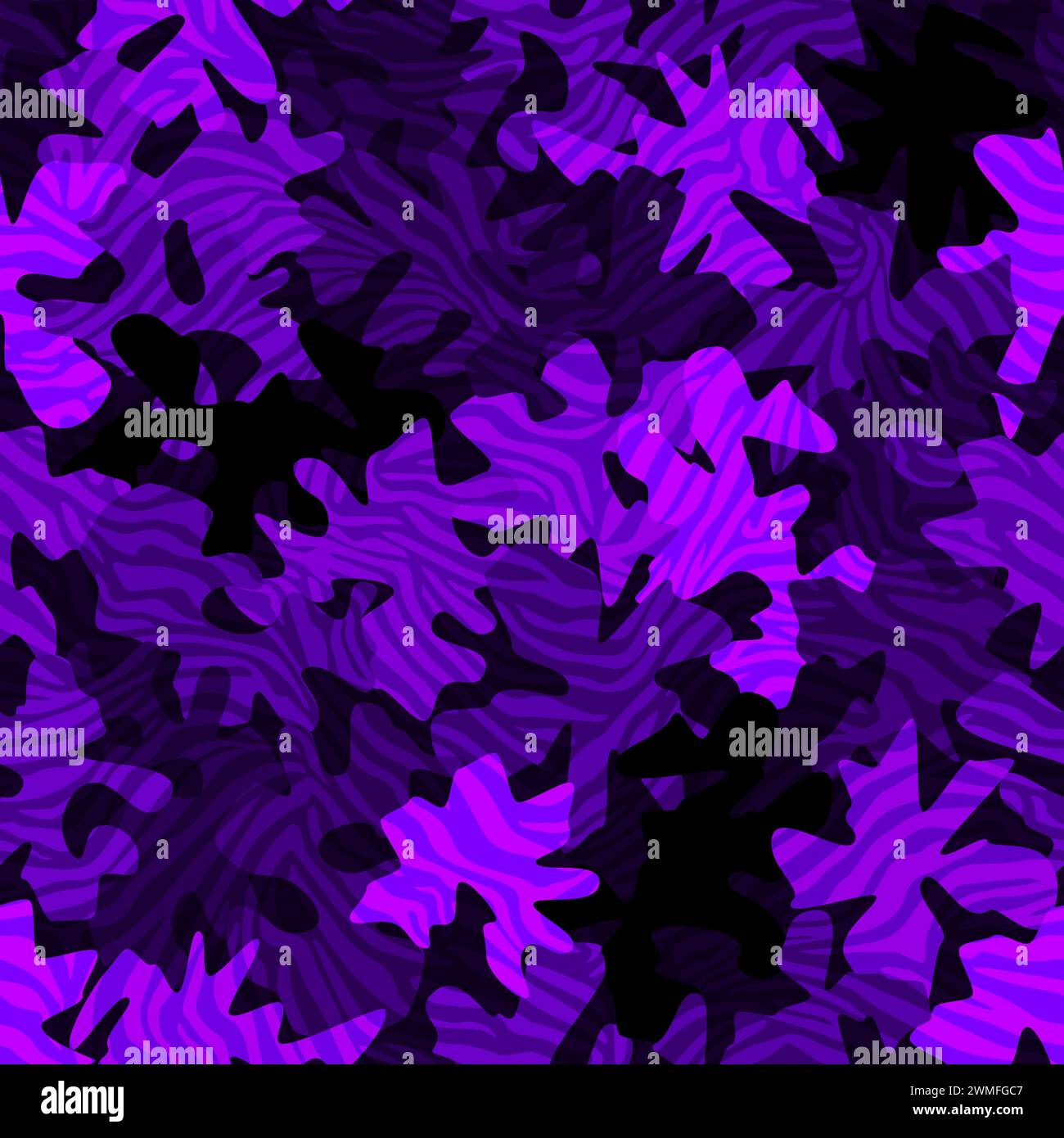 Seamless digital urban twilight camo texture for army or hunting ...