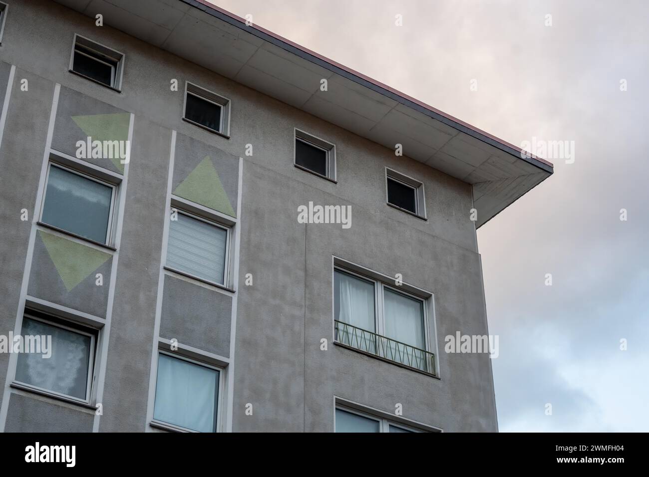 Multi-storey residential building from the 60s Stock Photo - Alamy