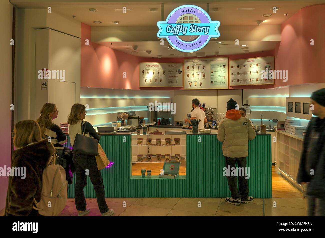 Modern coffee to go bar, Bavaria, Germany Stock Photo - Alamy