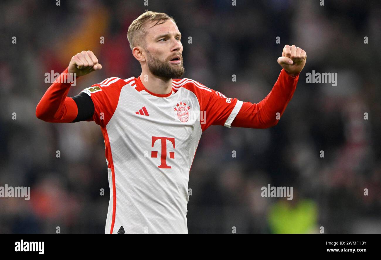Goal celebration, Konrad Laimer FC Bayern Muenchen FCB (27) Allianz ...