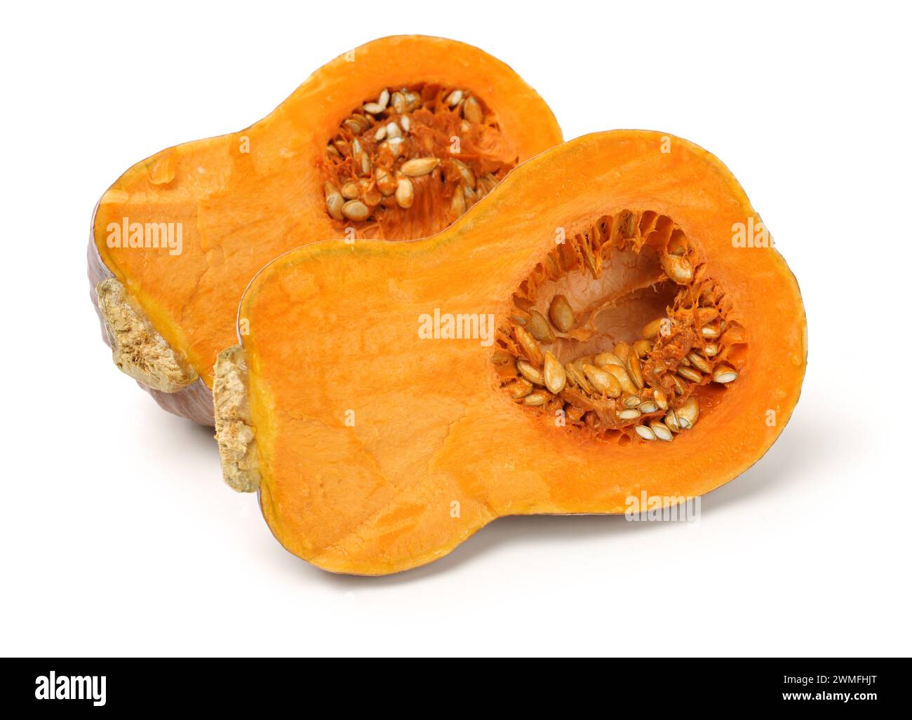 butternut squash isolated on white background Stock Photo - Alamy