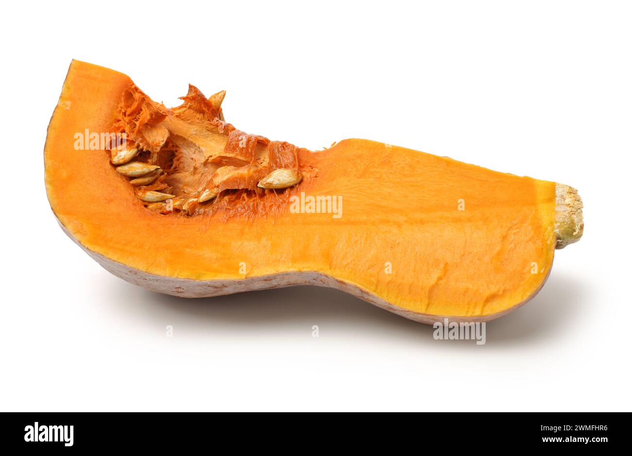 butternut squash isolated on white background Stock Photo - Alamy