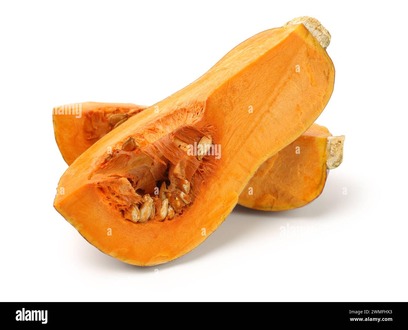 butternut squash isolated on white background Stock Photo - Alamy