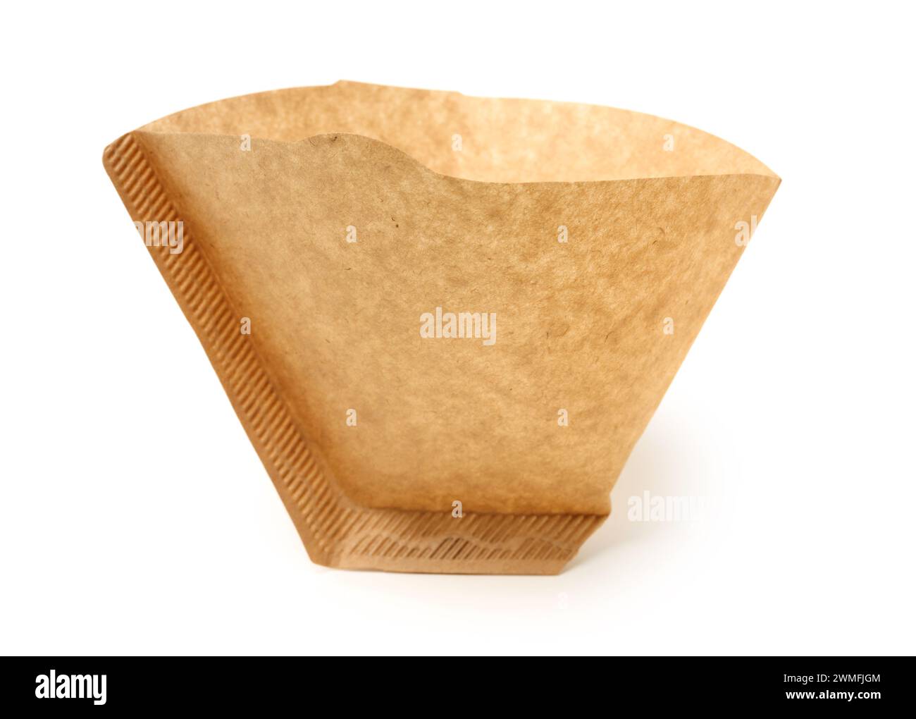 Coffee and tea filter paper on white background Stock Photo - Alamy