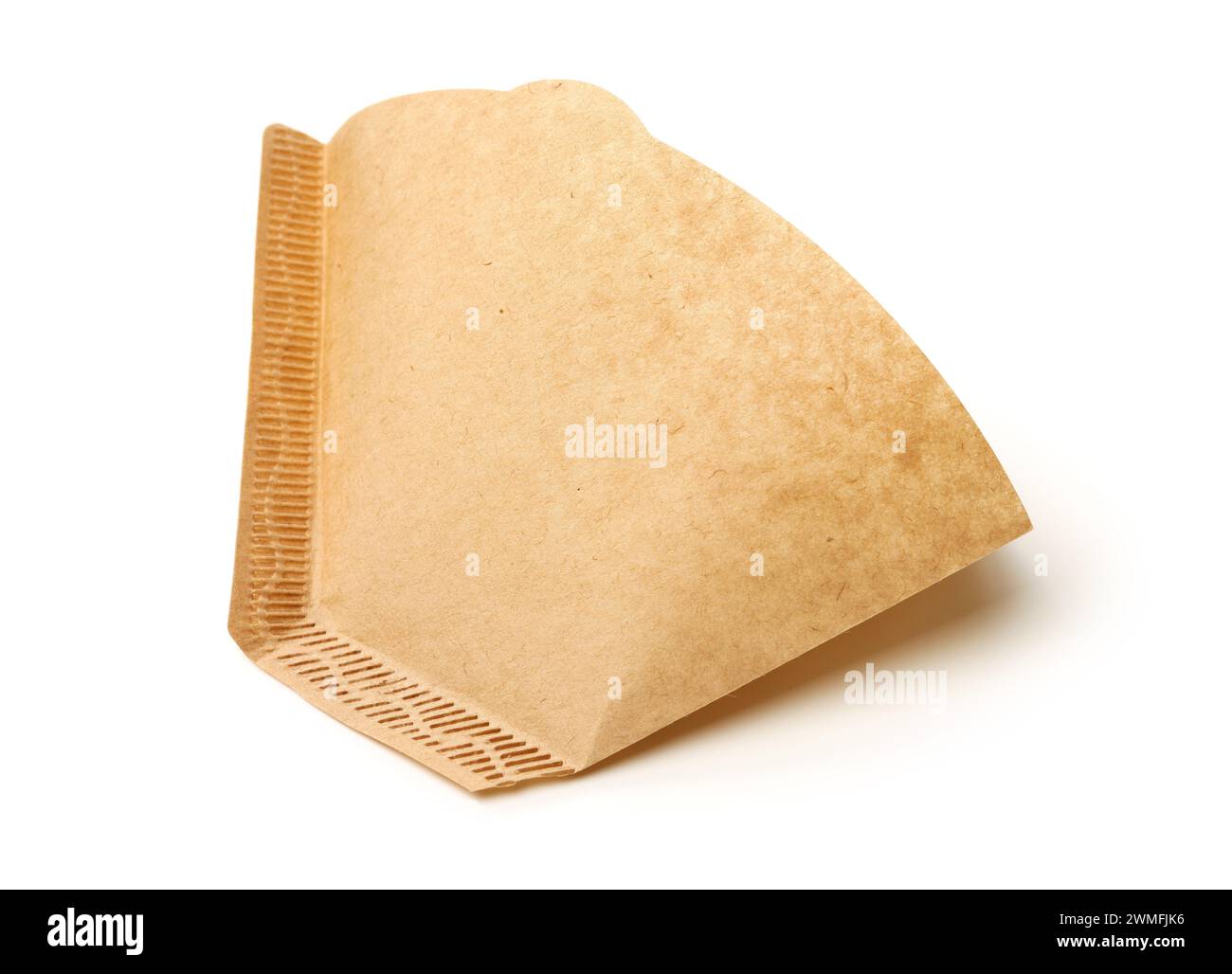 Coffee and tea filter paper on white background Stock Photo - Alamy