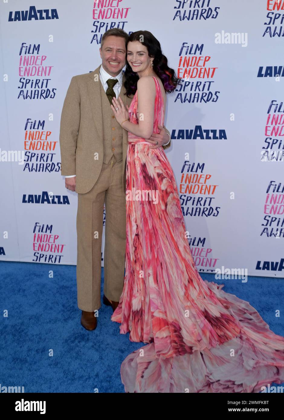 SANTA MONICA, USA. February 25, 2024: Chris Hardwick & Lydia Hearst at ...