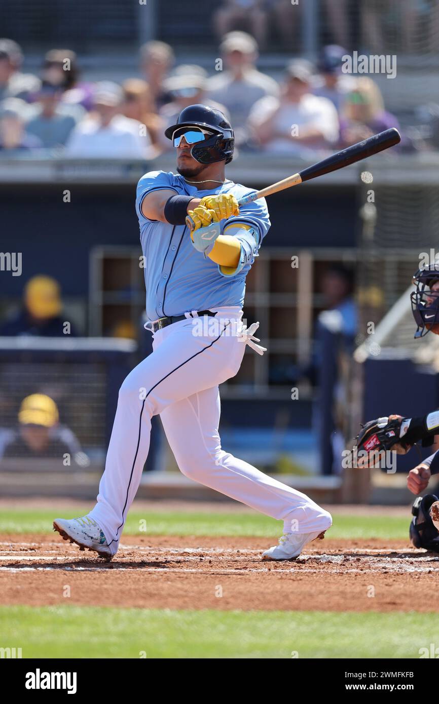 Port Charlotte, FL: Tampa Bay Rays third baseman Isaac Paredes (17 ...