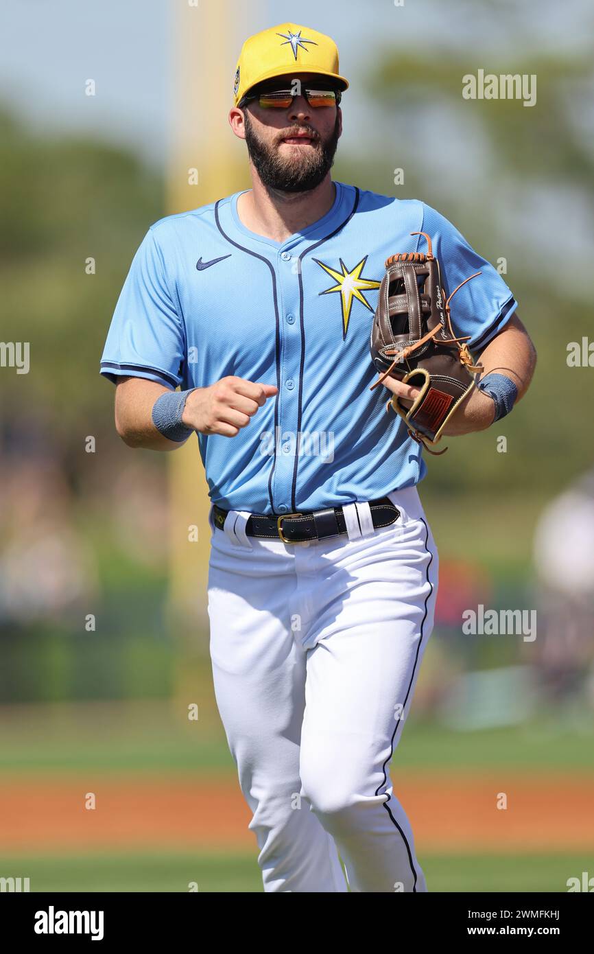 Port Charlotte, FL: Tampa Bay Rays left fielder Tristan Peters (75 ...