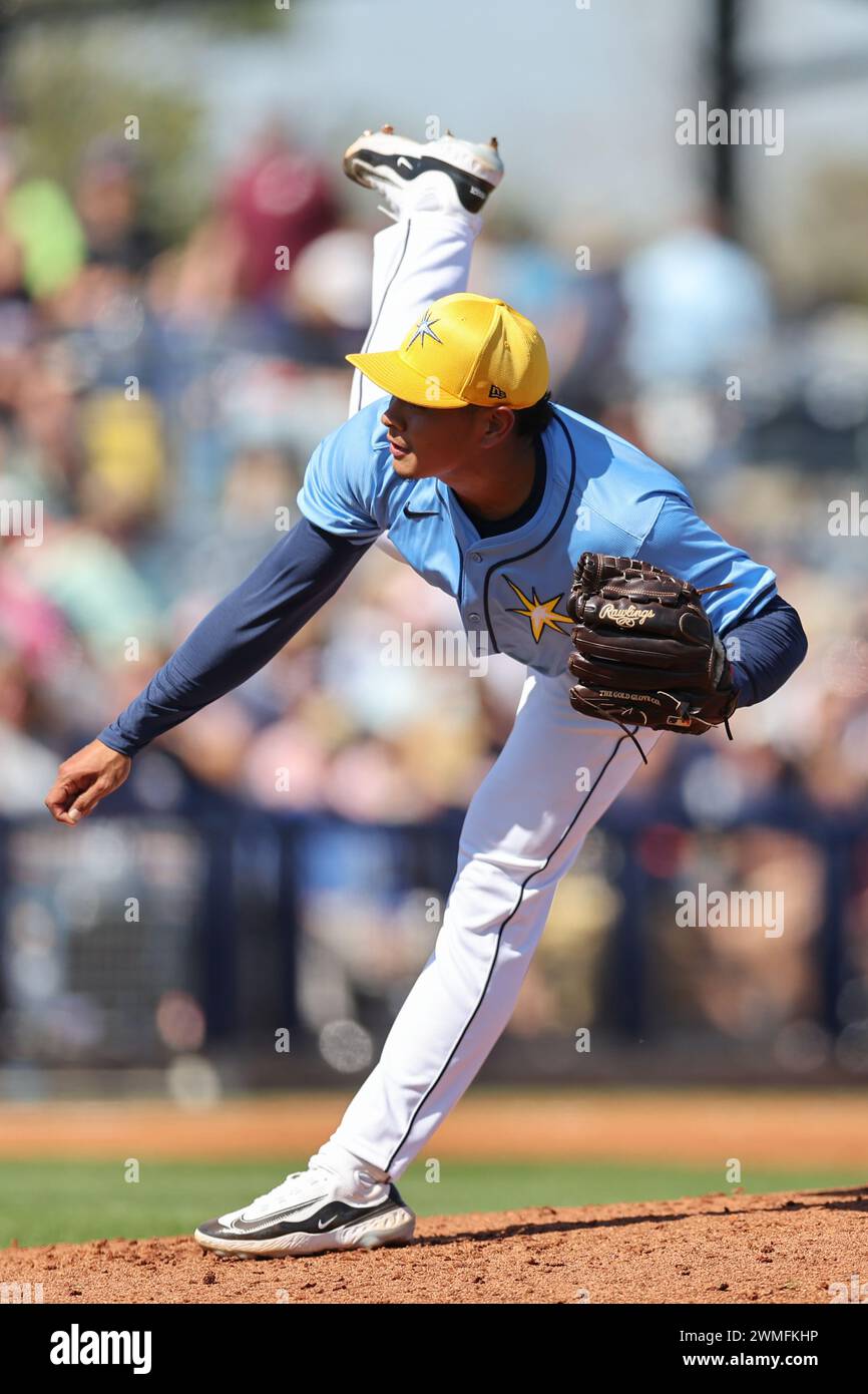 Port Charlotte, FL: Tampa Bay Rays pitcher Manuel Rodriguez (39 ...